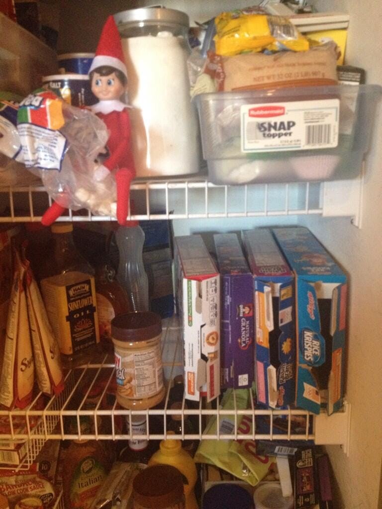 28 Elf On The Shelf Ideas Using Food, Because You've Got Plenty Of It