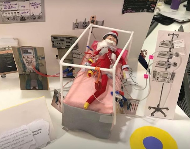 These Elf On The Shelf In The Hospital Photos Will Bring You So Much Joy