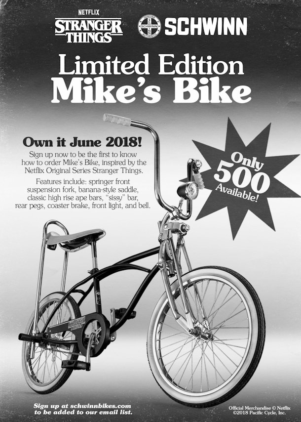 Mike Wheeler's Schwinn Bike From 'Stranger Things' Can Now Be Yours In ...