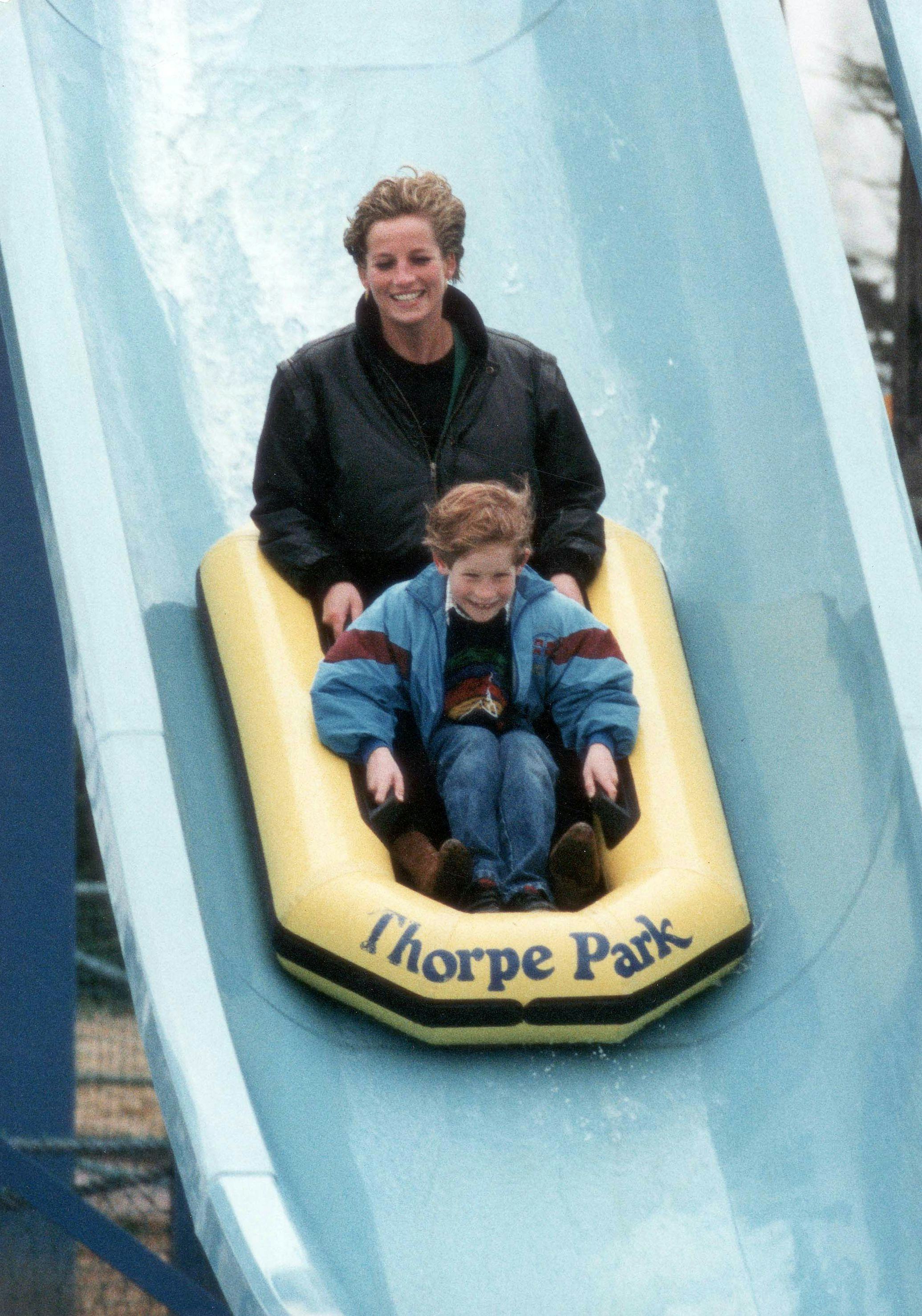 Princess Diana Riding A Log Flume Will Always Be Inspiring